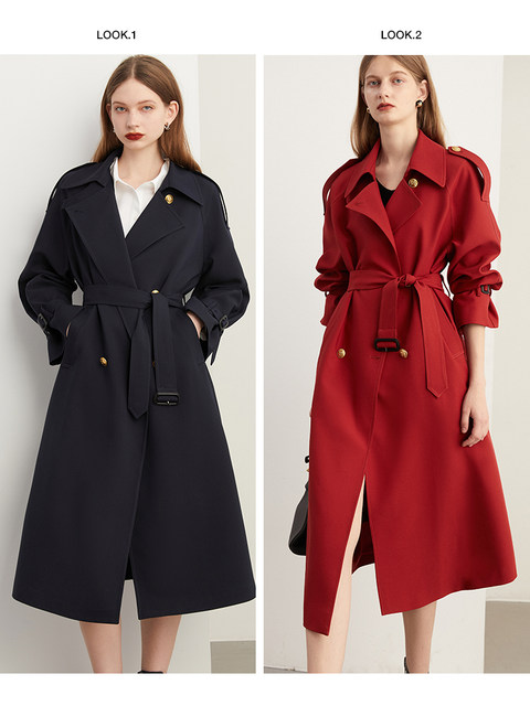 DPLAY mid-length windbreaker commuting OL British style khaki large ...