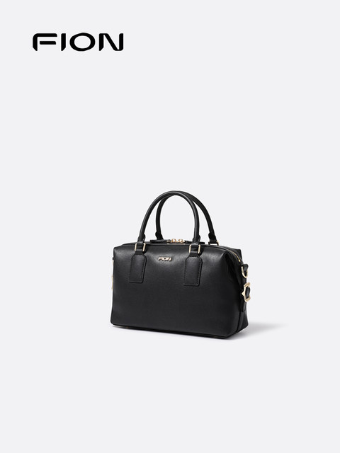 Fion/Fianne leather Boston bag new women's handbag commuting high-end ...