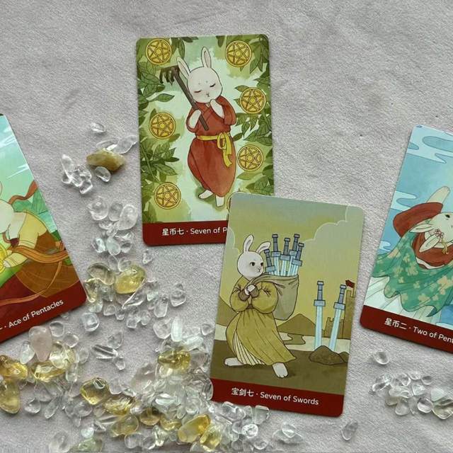 Genuine Sage Rabbit Tataro Card Volo 78 board game card TAROT cute ...