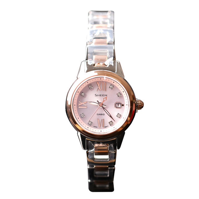 Casio Sheen watch women's light luxury niche steel belt electronic ...
