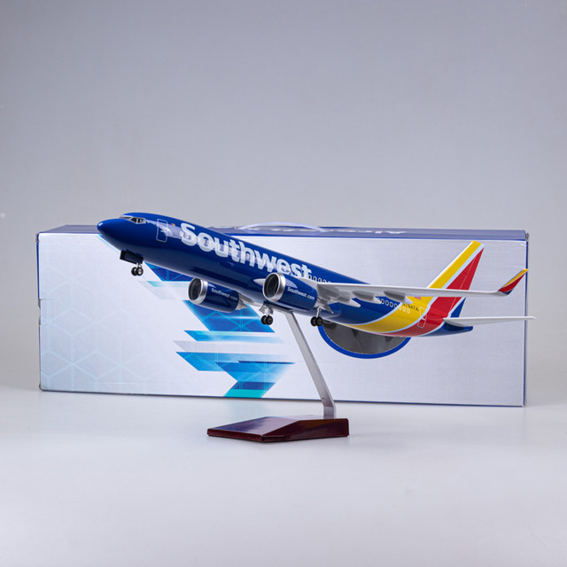 47cm assembled Southwest Airlines Boeing 737 simulated passenger ...
