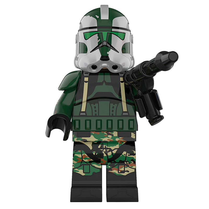 Compatible with domestic Star Wars KT1042 Blue Clone Trooper 501 Legion ...