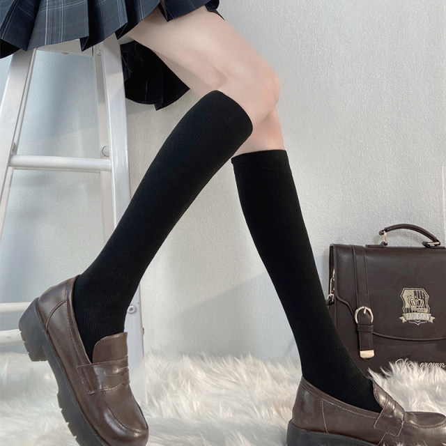 Hua Qianzhu JK black jk socks jk uniform over-knee socks calf socks ...