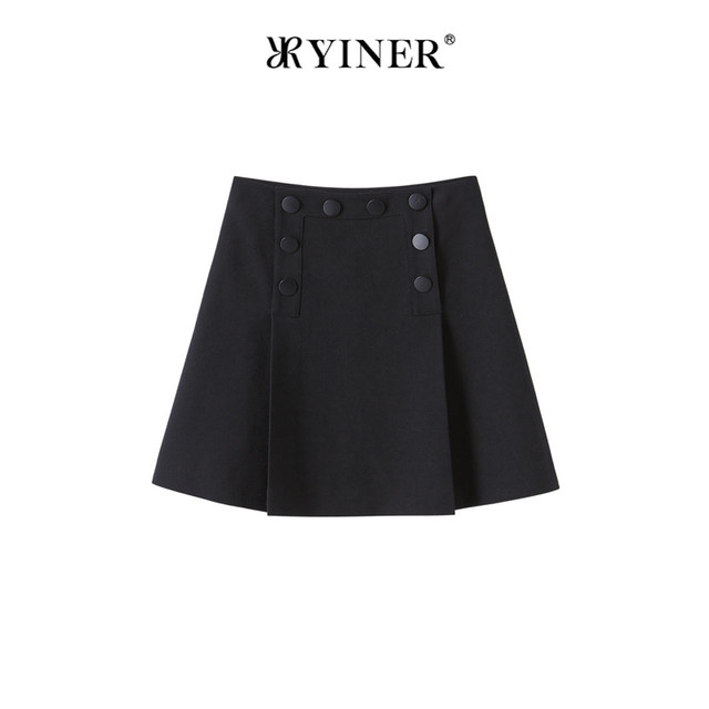 Yiner Yiner's children's clothing in winter button design small black ...