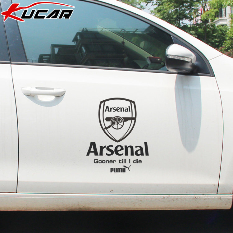 Sticker Ô Tô Arsenal - Logo Đội Vô Địch Champions League Kucar