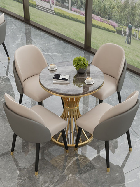 Rock plate leather sales office store beauty salon seating area ...