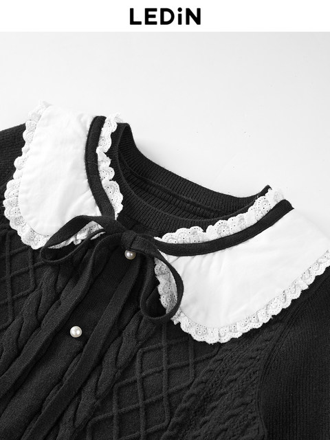 Lechang Autumn and Winter Hebenhe French Qianqin Wind Slender Dress ...