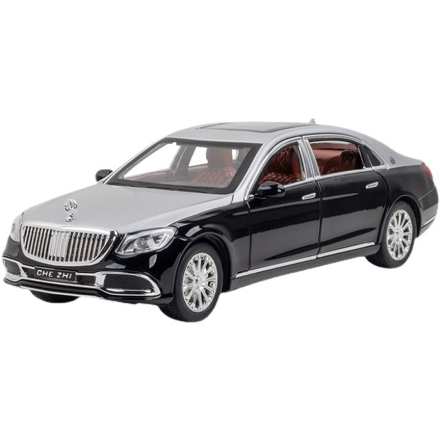 Mercedes-Benz Maybach alloy car model 1:24 simulated metal extended S ...