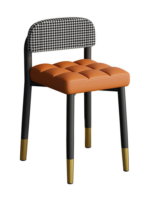 Small household chairs without backrest Nordic simple dining table ...