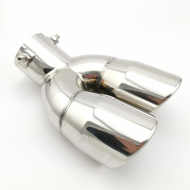Car exhaust pipe tail nozzle one out two tail throat double out exhaust ...
