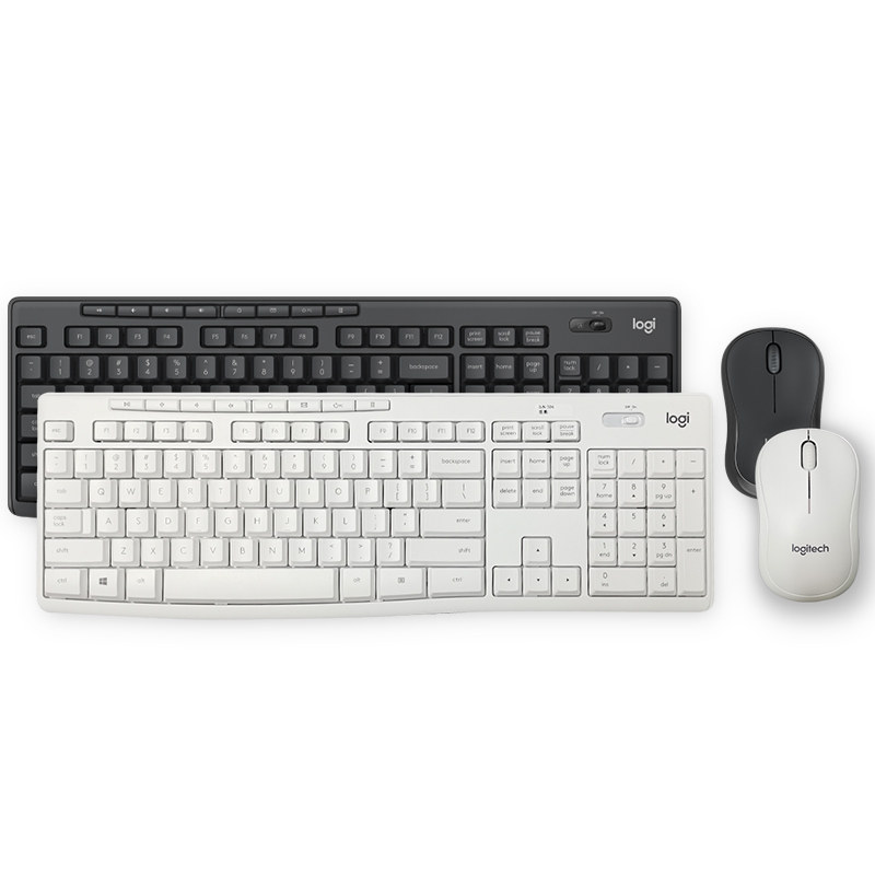 Bezdrátová klávesnice a myš Logitech MK295 - USB - Černá
