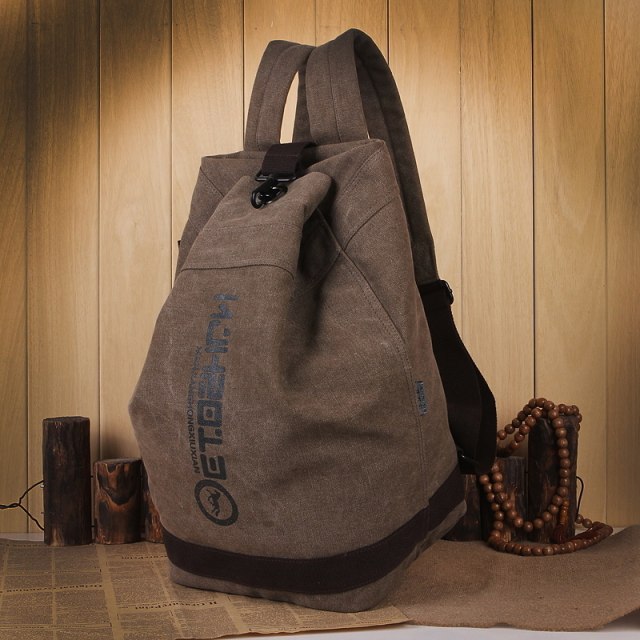 Men's rucksack backpack outdoor leisure simple travel fitness ...