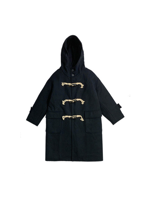 Loyal Dog Little Baba -shaped homemade Z horn buckle woolen coat female ...