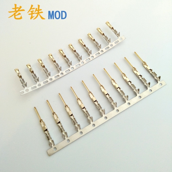 Dupont Male And Female Pin Terminals - Half Gold Plated 2.54 Pin ...