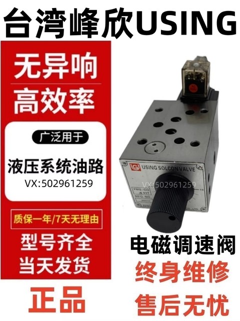 Taiwan USING electromagnetic speed regulating valve FMS-GO4-03T Fengxin ...
