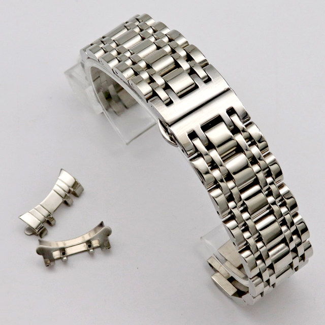 Watch strap steel strap watch chain men's butterfly buckle stainless ...