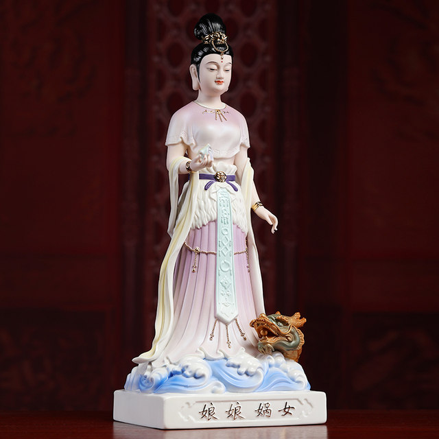 Dai Yutang Ceramic Figurine, the Statue of Empress Nuwa, the Goddess of ...