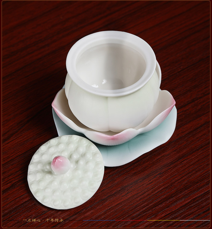 Dai Yutang Ceramics Water Supply Cup for Buddha Cup Sacred Water Cup ...