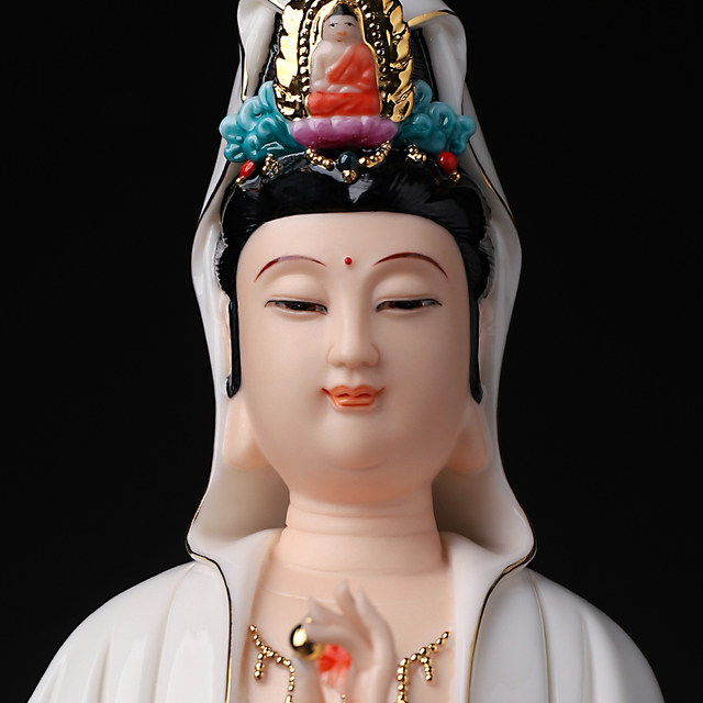 Dai Yutang Chen Dai Ru Ceramic Ornaments "Vertical Ruyi Guanyin ...