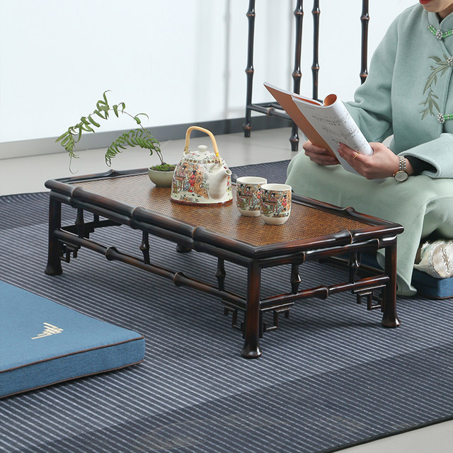 Small tea table new Chinese style bamboo furniture tatami small kang ...