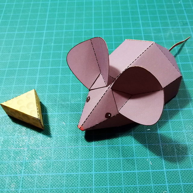 Children's simple 3D origami three-dimensional paper model handmade diy ...