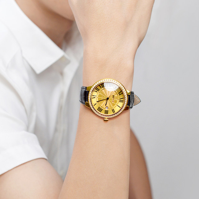 Hipine Sipny Gold Woman Gold 999 Pure Gold Watch Male Swiss quartz ...