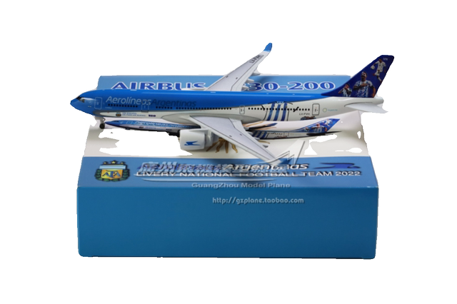 Argentinas Airbus A330 football alloy simulation passenger aircraft ...