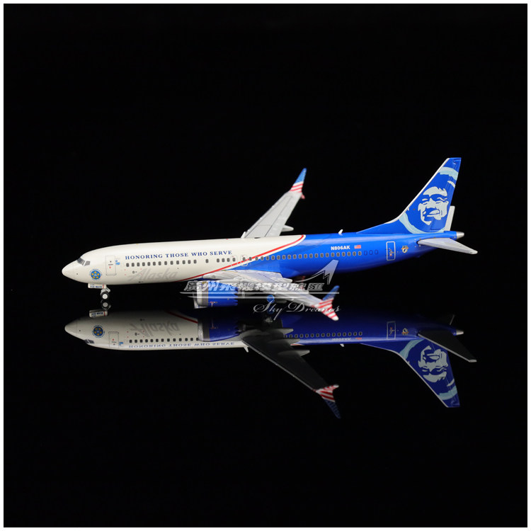 GeminiJets GJASA2258 Alaska Airlines B737 MAX 8 N806AK 1:400