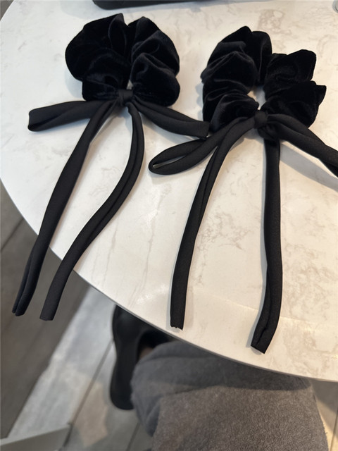 Korean velvet bow rope, rope ins, girl large intestine rubber bands ...