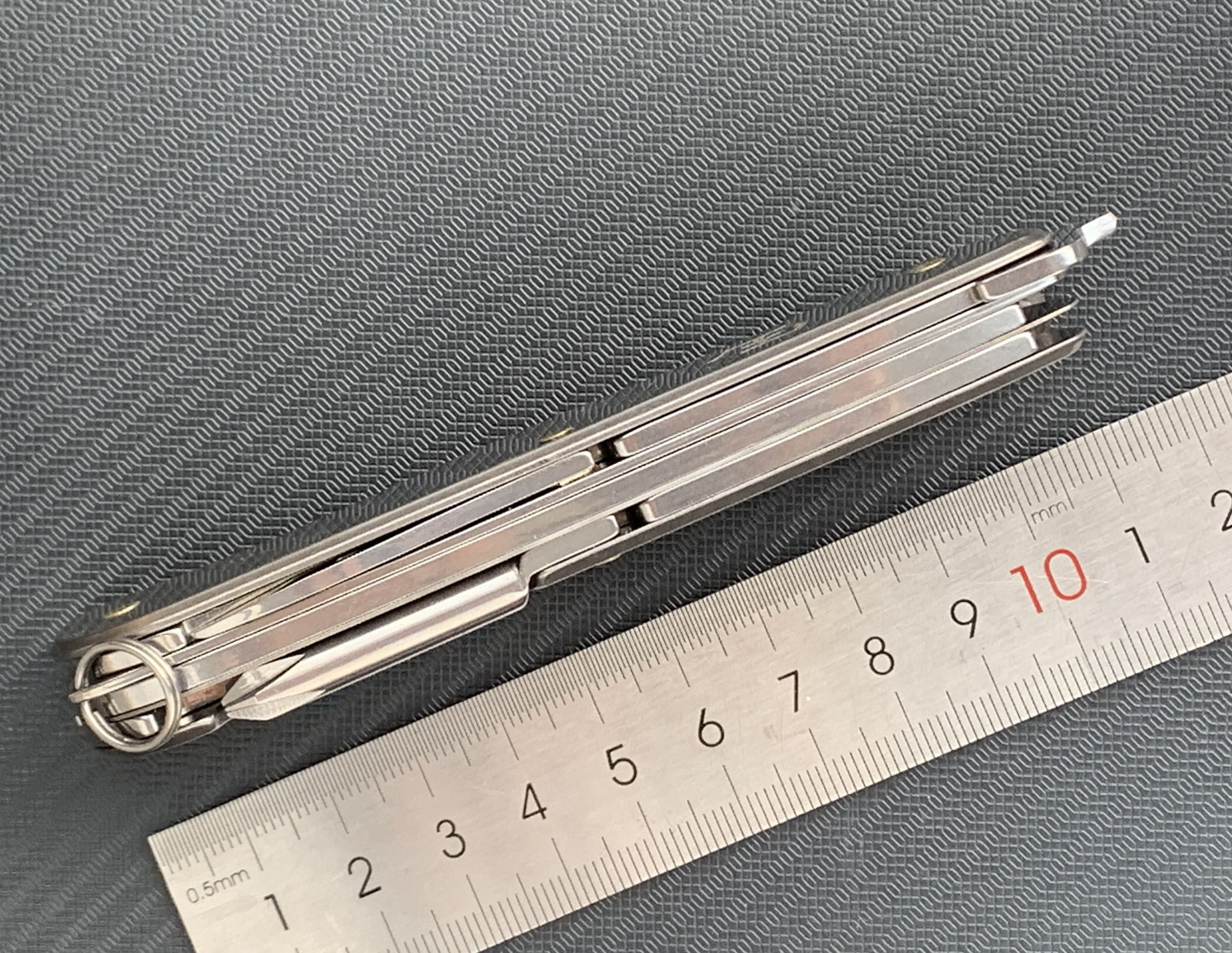 Titanium handle 111mm Swiss Army Knife Custom