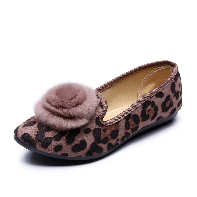 Old Beijing cloth shoes, rabbit fur, Korean style shallow mouth women's ...