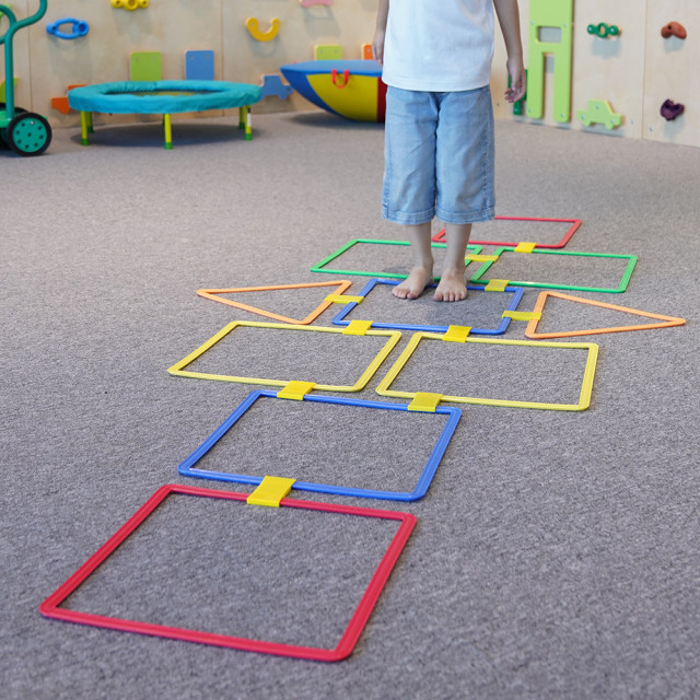 Children's sports equipment hopscotch lattice circle sensory training ...