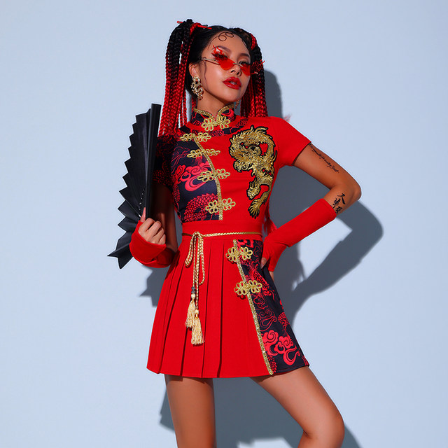 Annual meeting dance costumes, female Chinese style jazz dance costumes ...