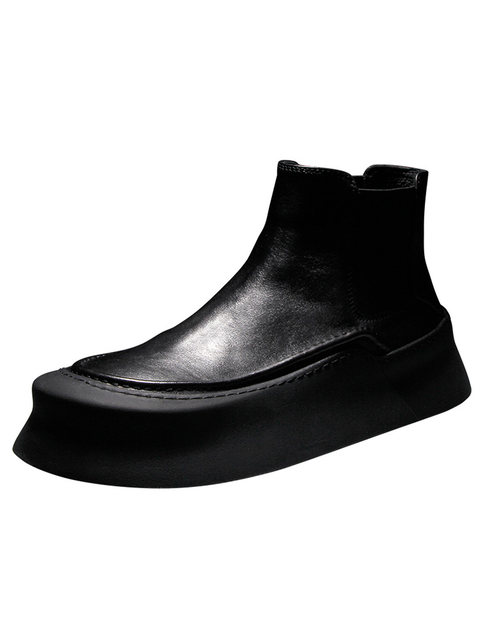 New spring Chelsea boots men's versatile retro casual high-top men's ...