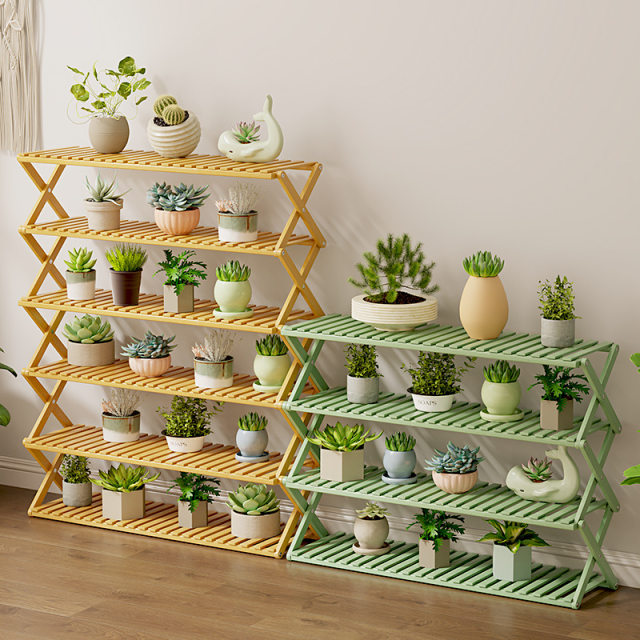 Balcony flower rack multi-layer window sill rack floor-standing flower ...