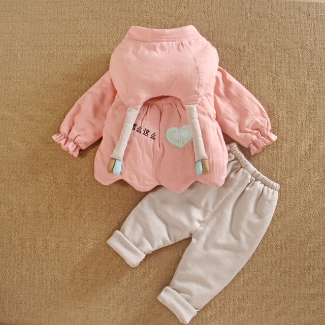 Thin cotton-padded clothes for baby girls, fashionable infant clothes ...