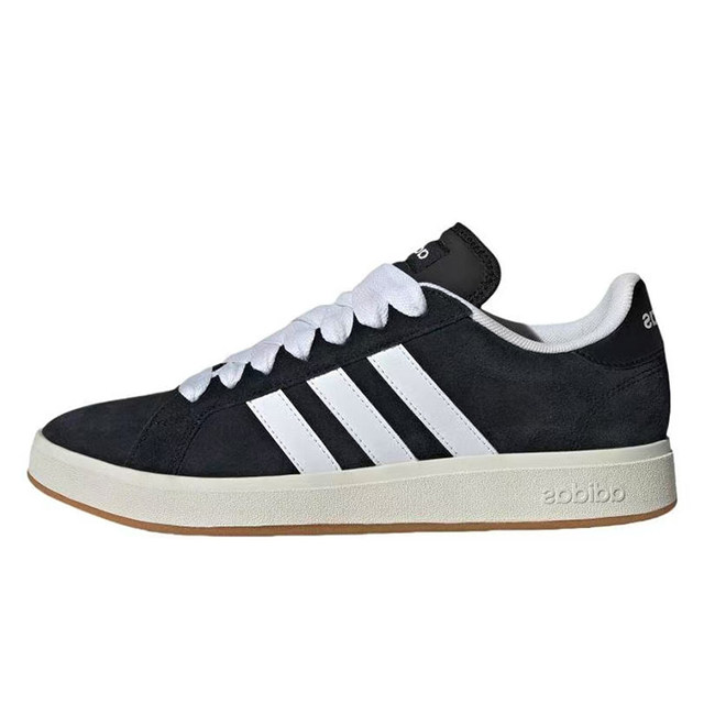 #Adidas Grand Court Base 00s Shoes Black and White IH6184