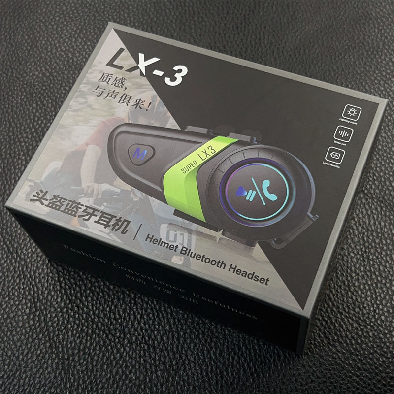 Intercom Version Motorcycle Electric Locomotive Built-in Helmet ...