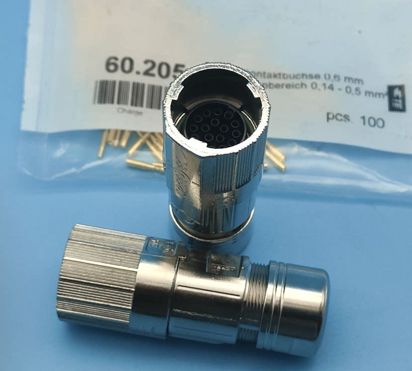 Siemens ABB Aviation Plug Intercontec M17-12 Core 17 Core Signal Thread ...