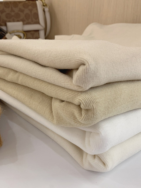 Lolo Pure -colored soft glutinous grinding half -high -necked bottom ...