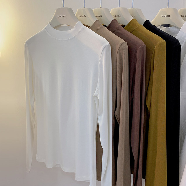 Lolo Lolla Super Bullet Super soft small high -necked bottom shirt ...