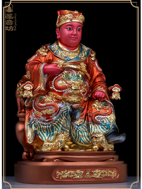 Resin Guo Shengwang God statue Guangze Zunwang Baoan Buddha statue Guo ...