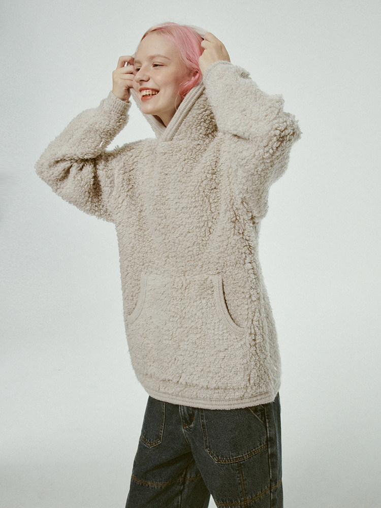 Fussed 23AW Harvest Story Misty Sheep German Machine Wool Sweatshirt