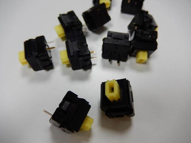Supply original imported ALPS keyboard key switch SKCLFM000AA yellow ...