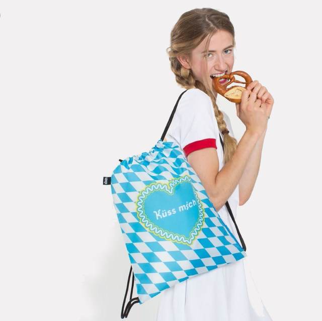 German LOQI trendy and versatile backpack, drawstring bag, foldable ...