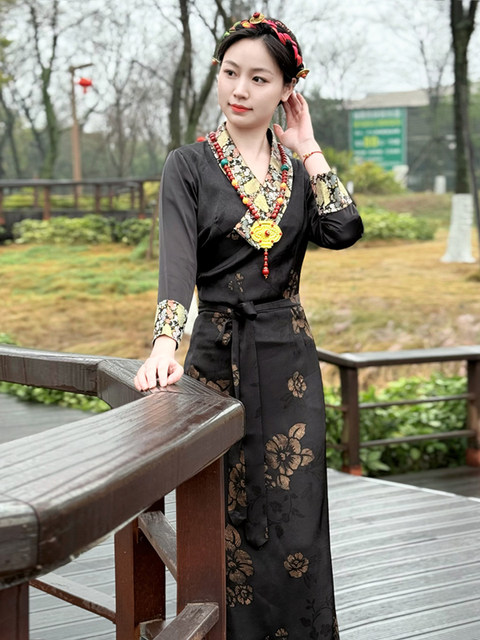 Fiber-spring and summer Tibetan clothing for women Tibetan clothing ...