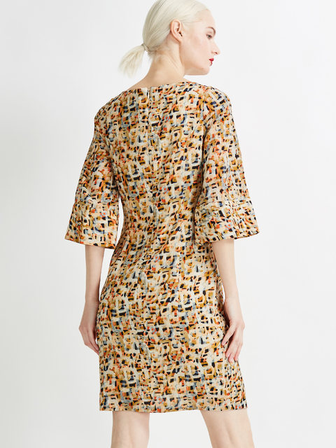 Yue Space Slim Printed Dress Hip Wrap Waist One Step Skirt Women's Mid ...