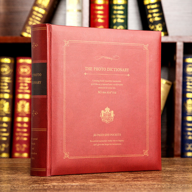 NCL 6-inch photo album with 200 interstitial retro diy handmade photo ...