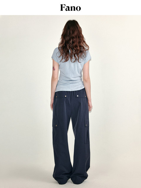 Fan Luo Fano simple style versatile half-high neck, variegated front ...