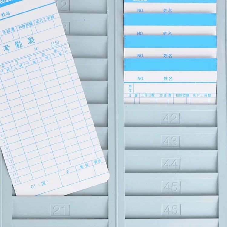 50 plastic iron fixed time card holder | Rich and strong Attendance ...